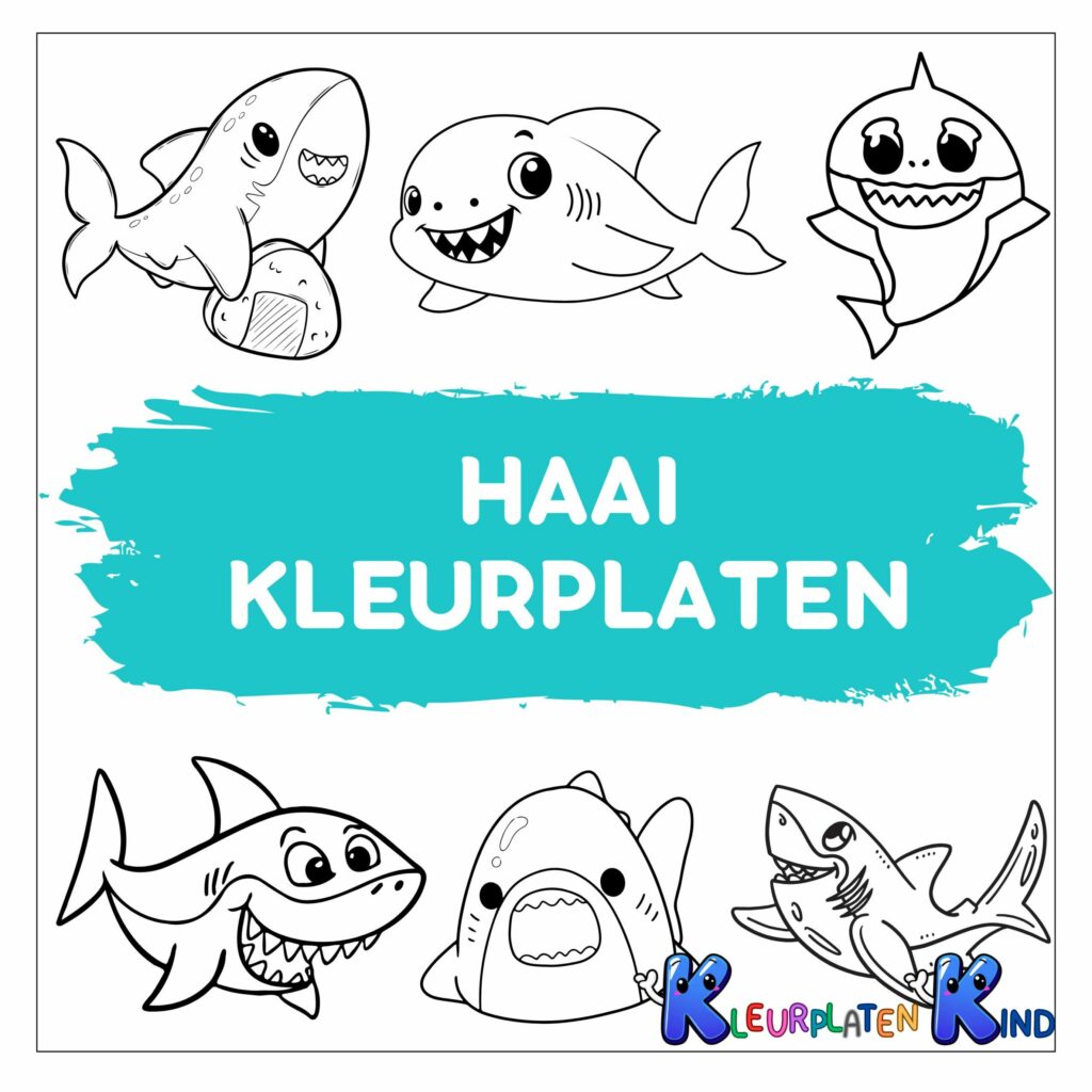 30 gave haai kleurplaten om gratis te printen en kleuren