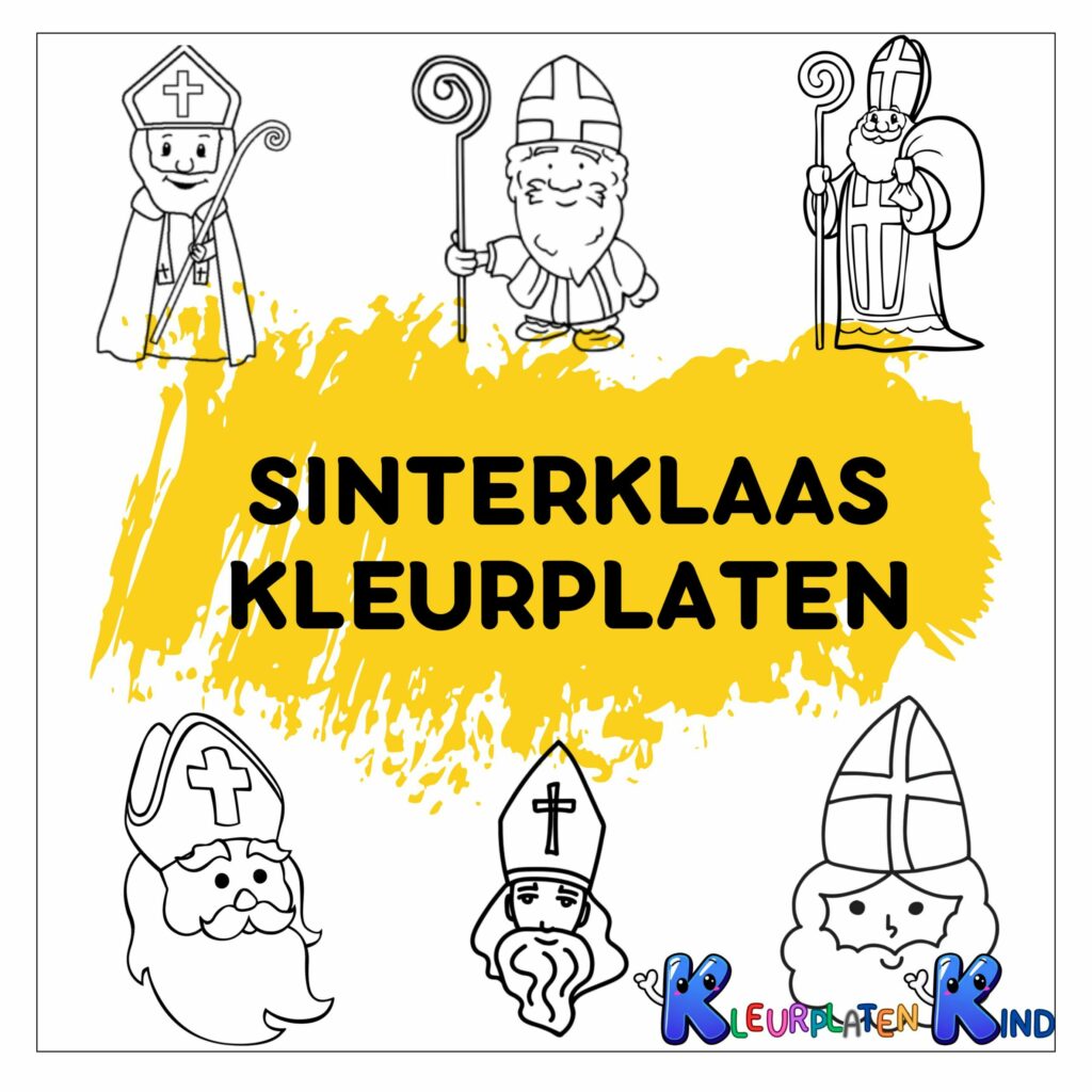 30 leuke Sinterklaas kleurplaten om gratis te printen