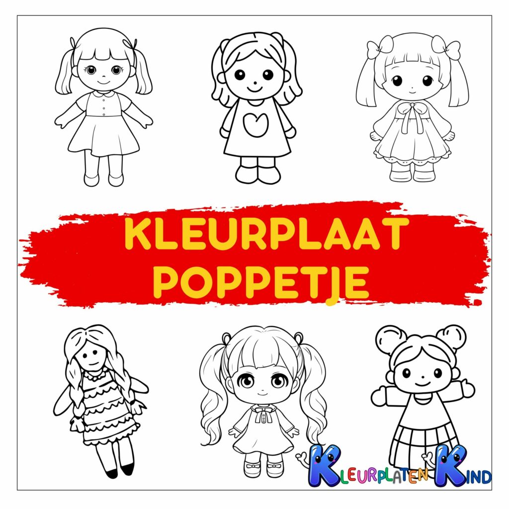 27 leukste kleurplaat poppetje gratis PDF